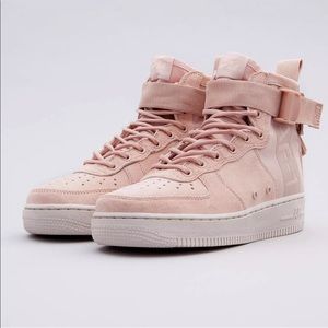 Nike | Shoes | Nike Sf Air Force Mid Light Pink Blush New | Poshmark